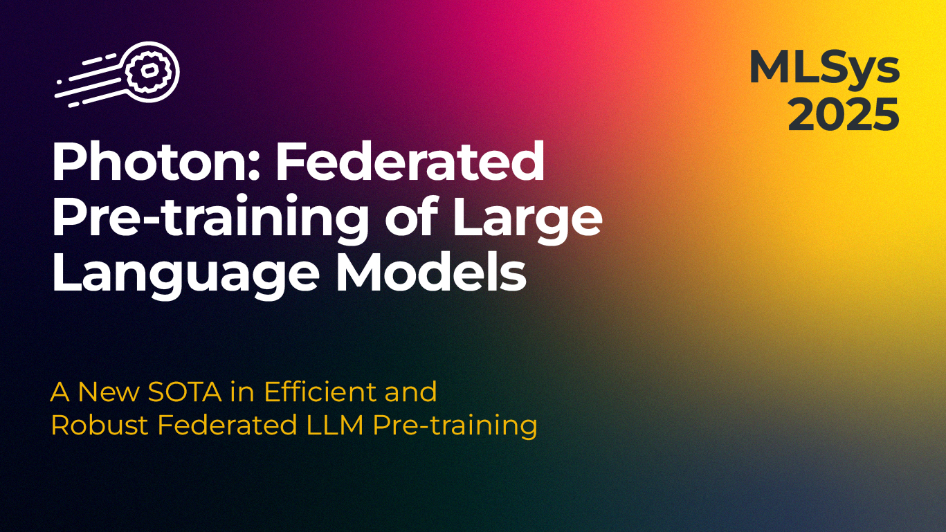 Photon: Federated Pre-training of Large Language Models